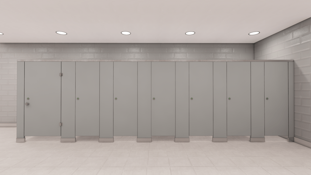 Solid Phenolic Toilet Partitions - Boreal Architectural
